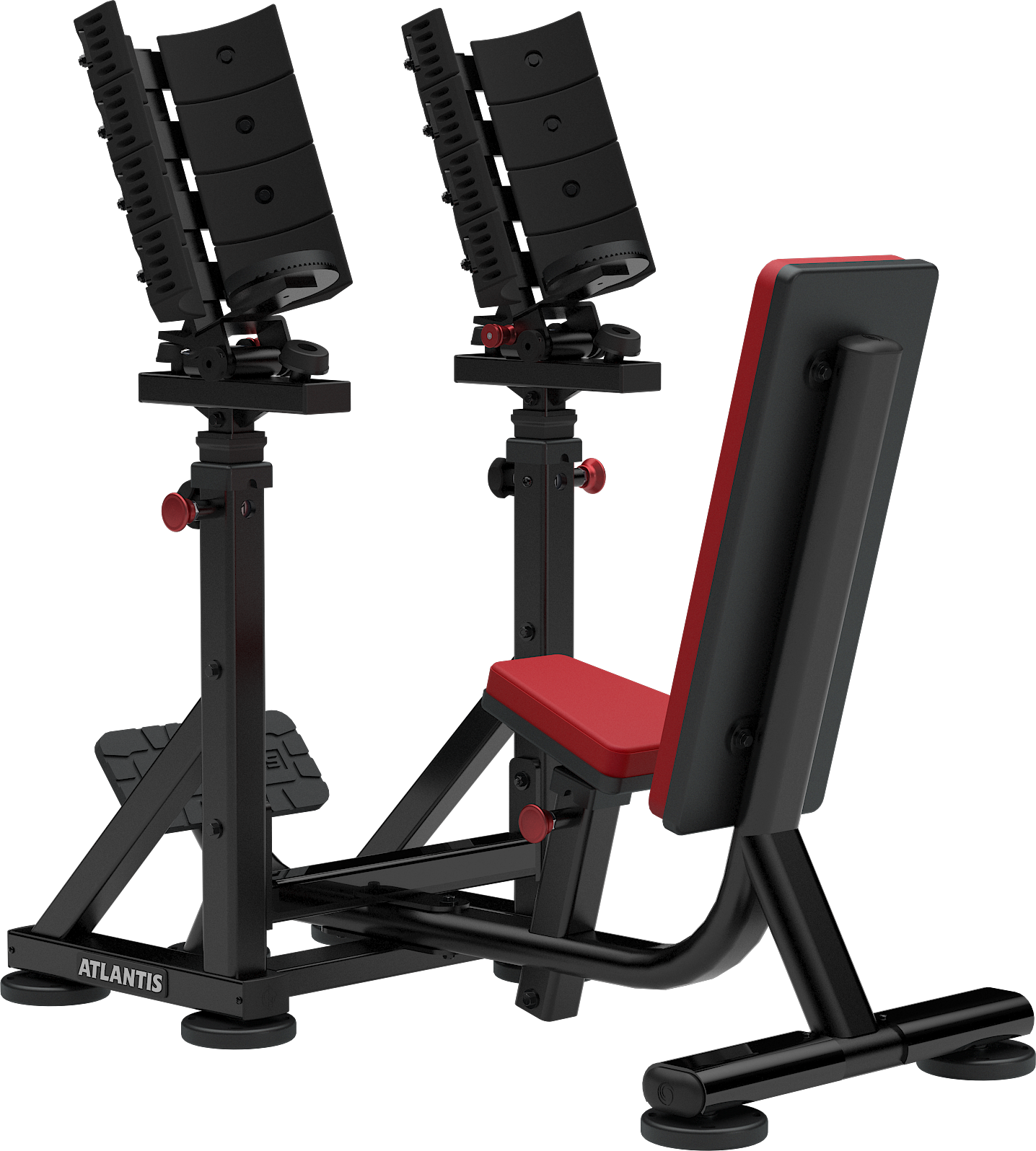 Straight dumbbell bench with pivots – Pure Muscle + Athletics