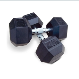 Rubber Hexagon Dumbbells – Pure Muscle + Athletics